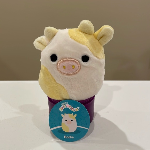 Squishmallows | Other | Nwt 25 Bodie The Yellow Cow Micromallow ...